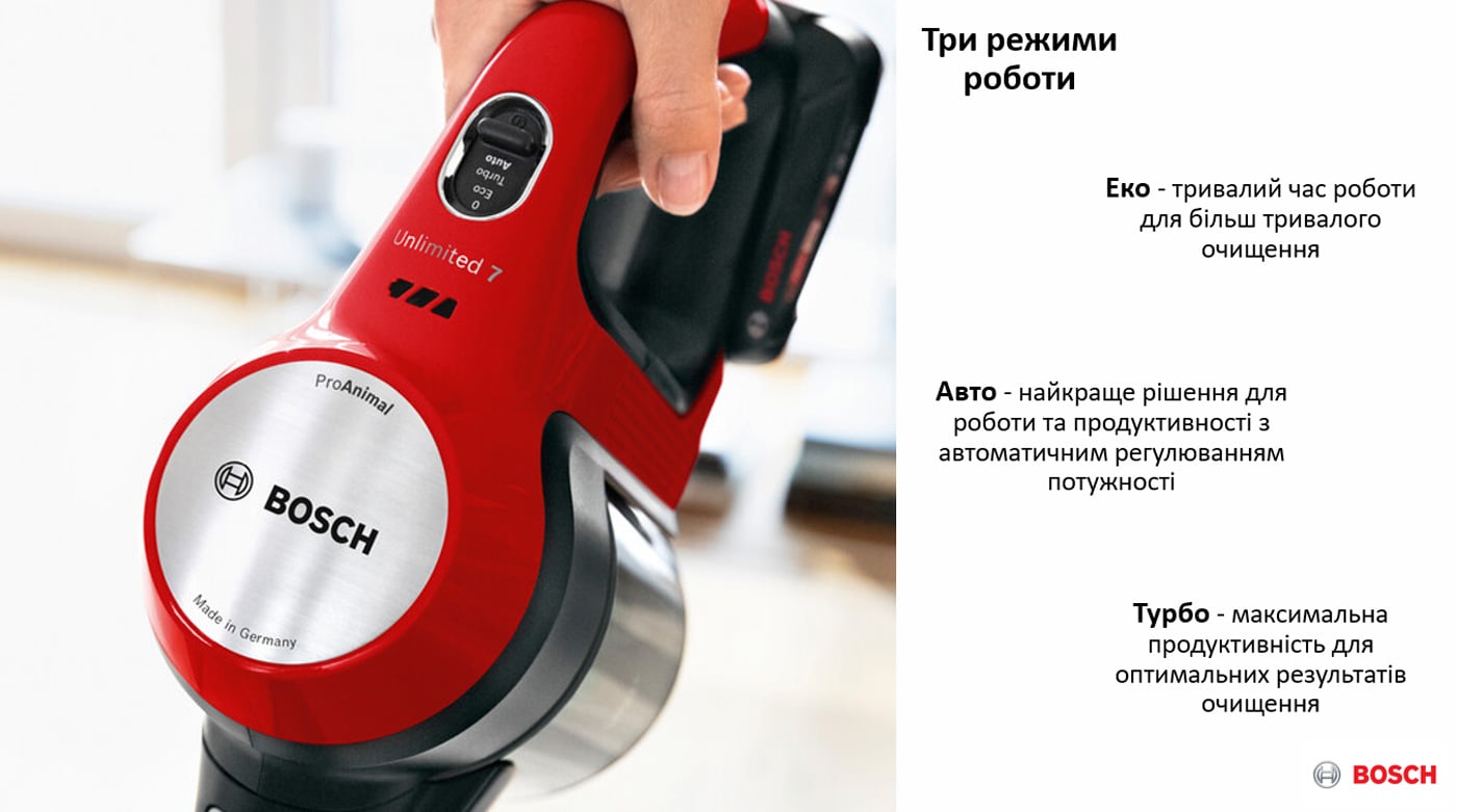 ᐉ Пилосос акумуляторний Bosch Unlimited 7 BBS711ANM red • Краща ціна в ...