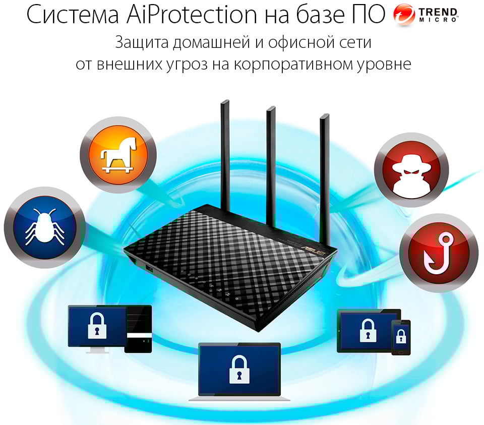 ᐉ Wi-Fi-роутер Asus RT-N66U Ai Mesh Router black • Купить в Киеве ...